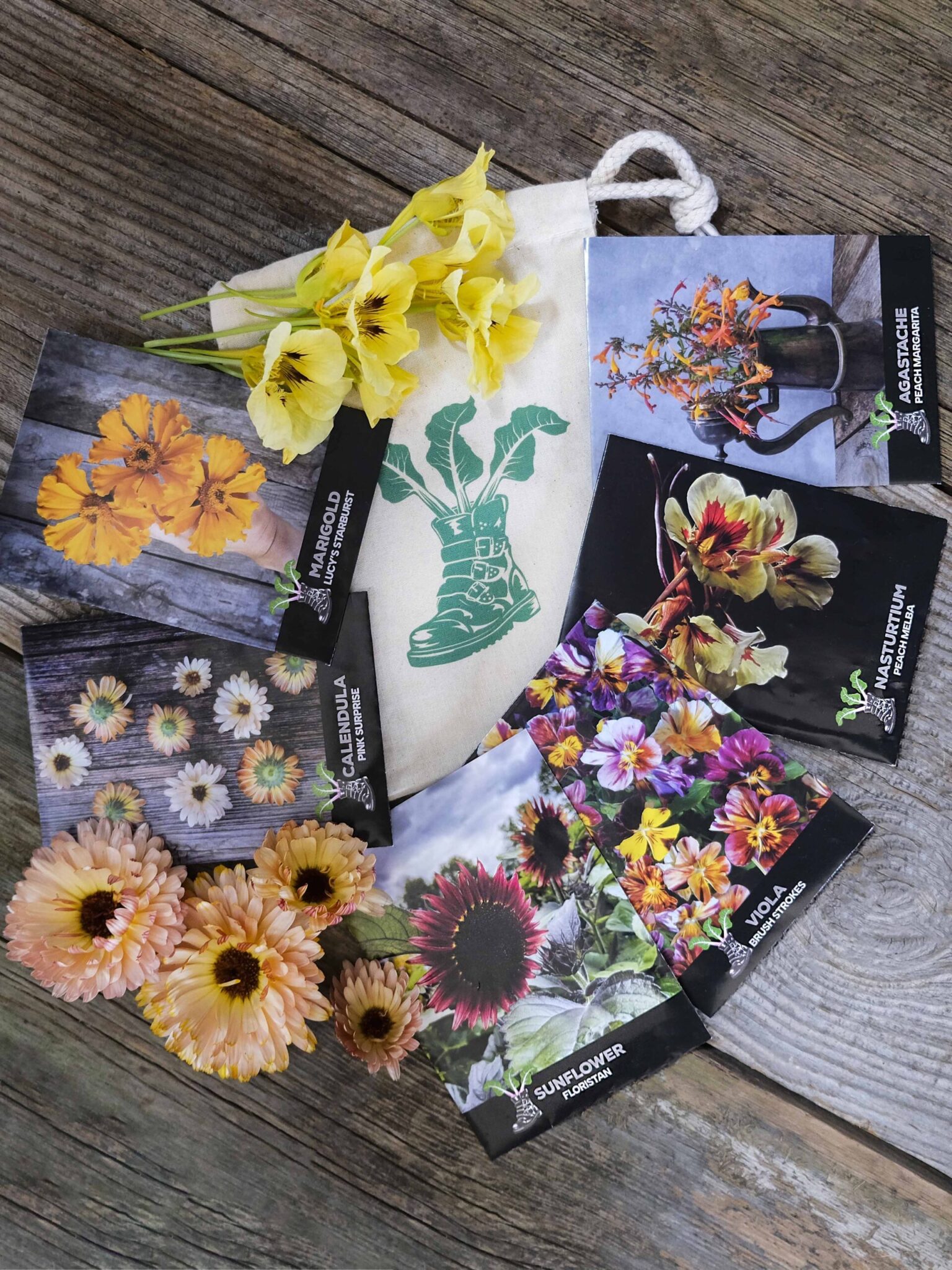 Buy Edible Flower Bundle (with gift bag) Seeds | She Grows Veg