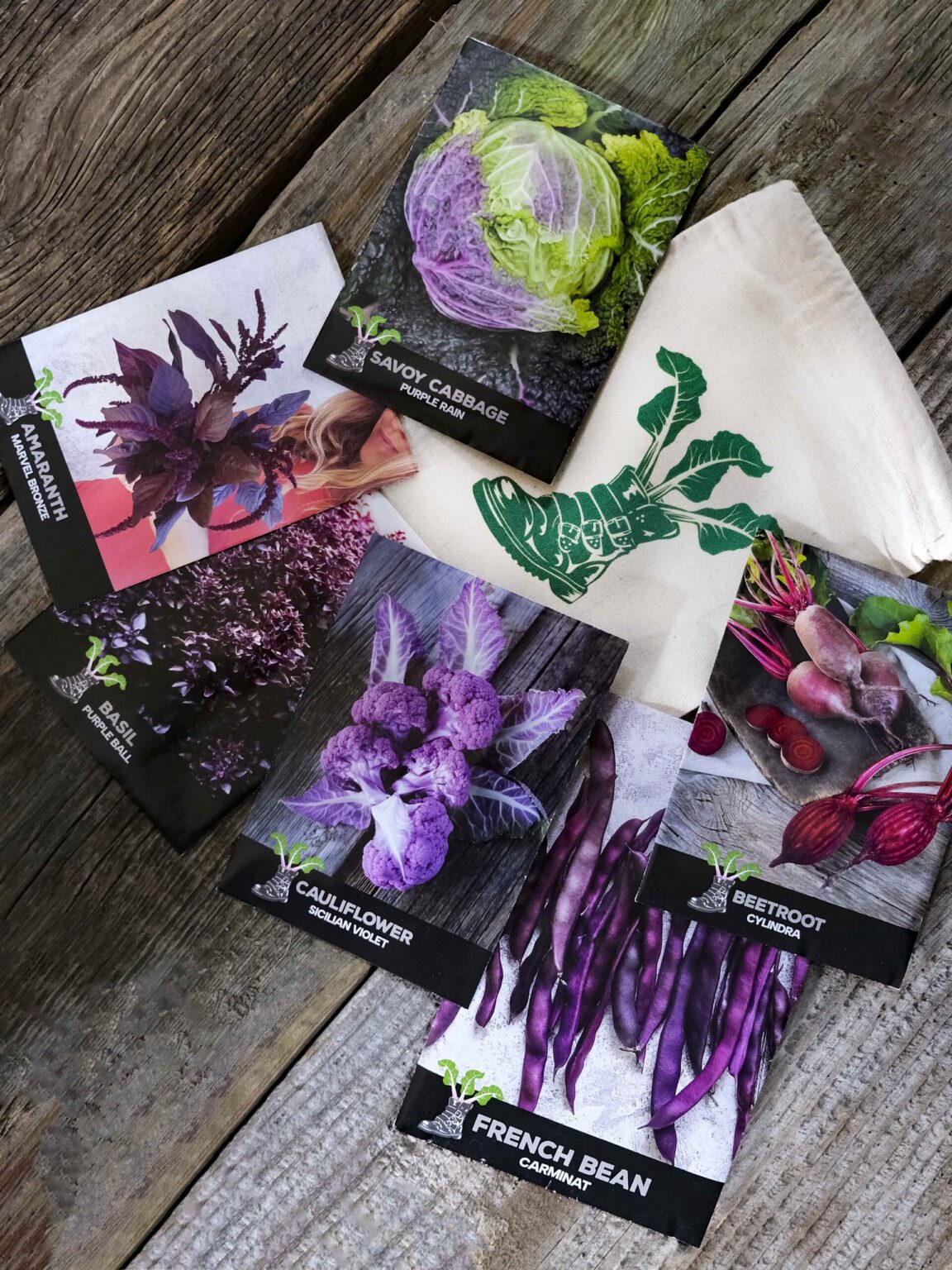 Buy Purple Veg Pack (with gift bag) Seeds | She Grows Veg