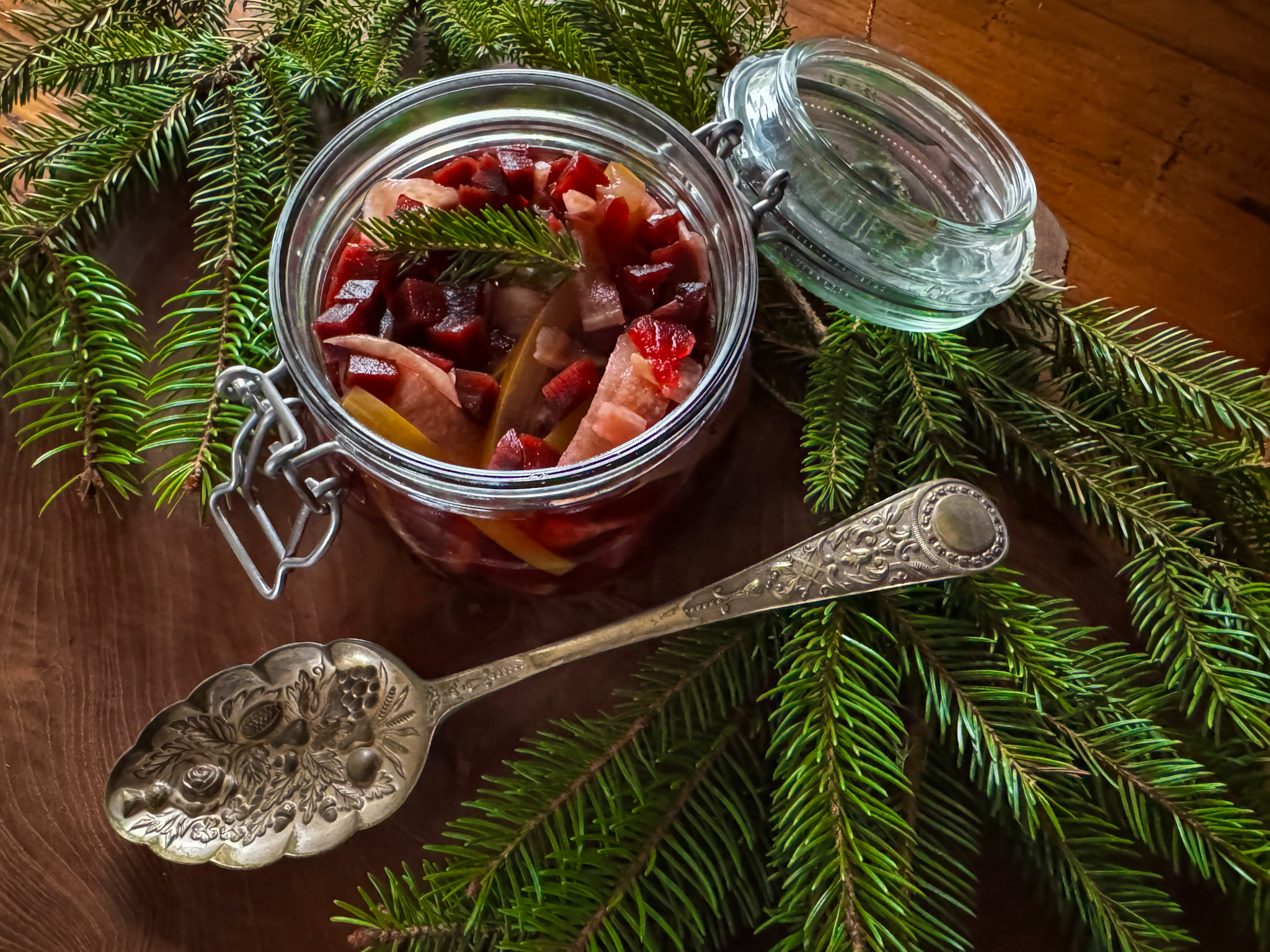 Christmas Tree Pickles | She Grows Veg